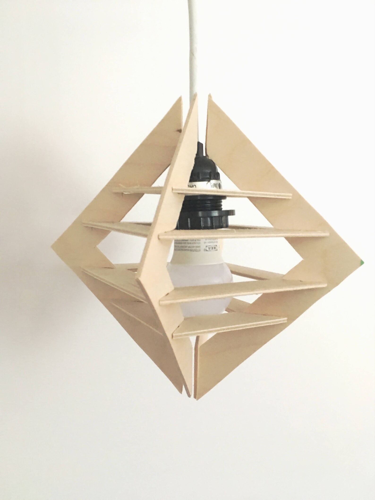 Octahedron 3D Wood Model Template. Digital Template to DIY Modern ...