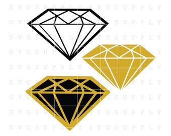 Diamond outline | Etsy