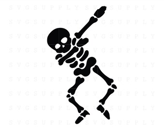 Dabbing skeleton svg | Etsy