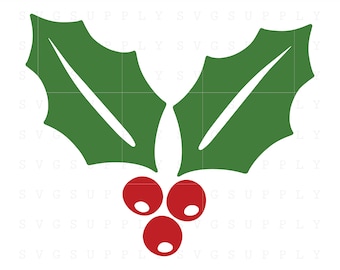 Holly svg | Etsy