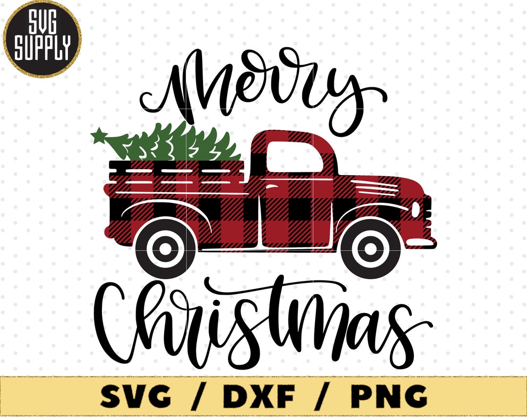 Christmas Truck SVG Farm Fresh SVG Cut File Vinyl Decal File for ...