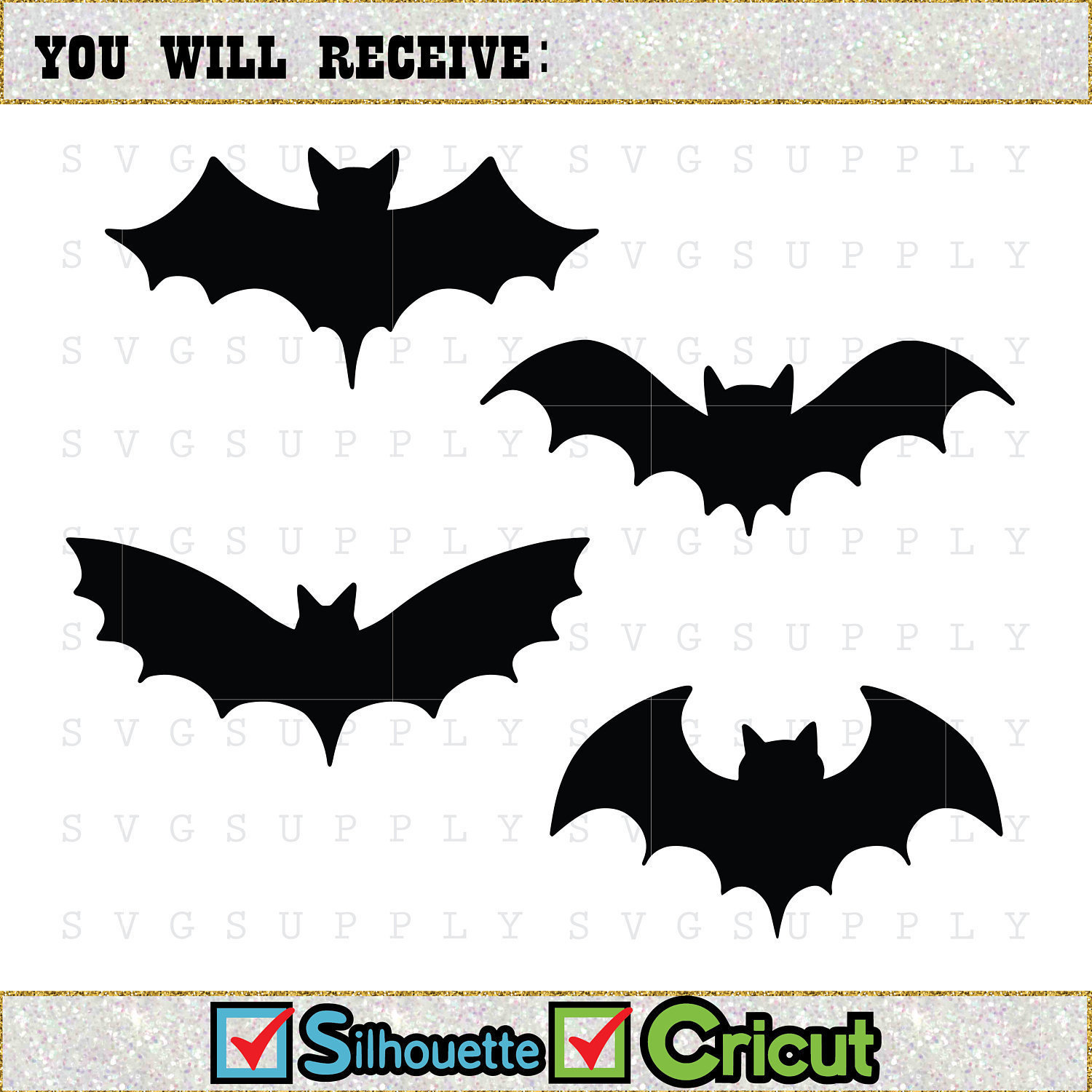 Bat SVG Cut File Vinyl Decal for Silhouette Cameo Cricut Iron on ...