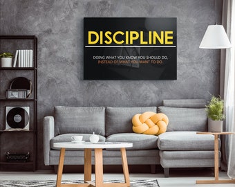 Discipline Wall Art - Etsy