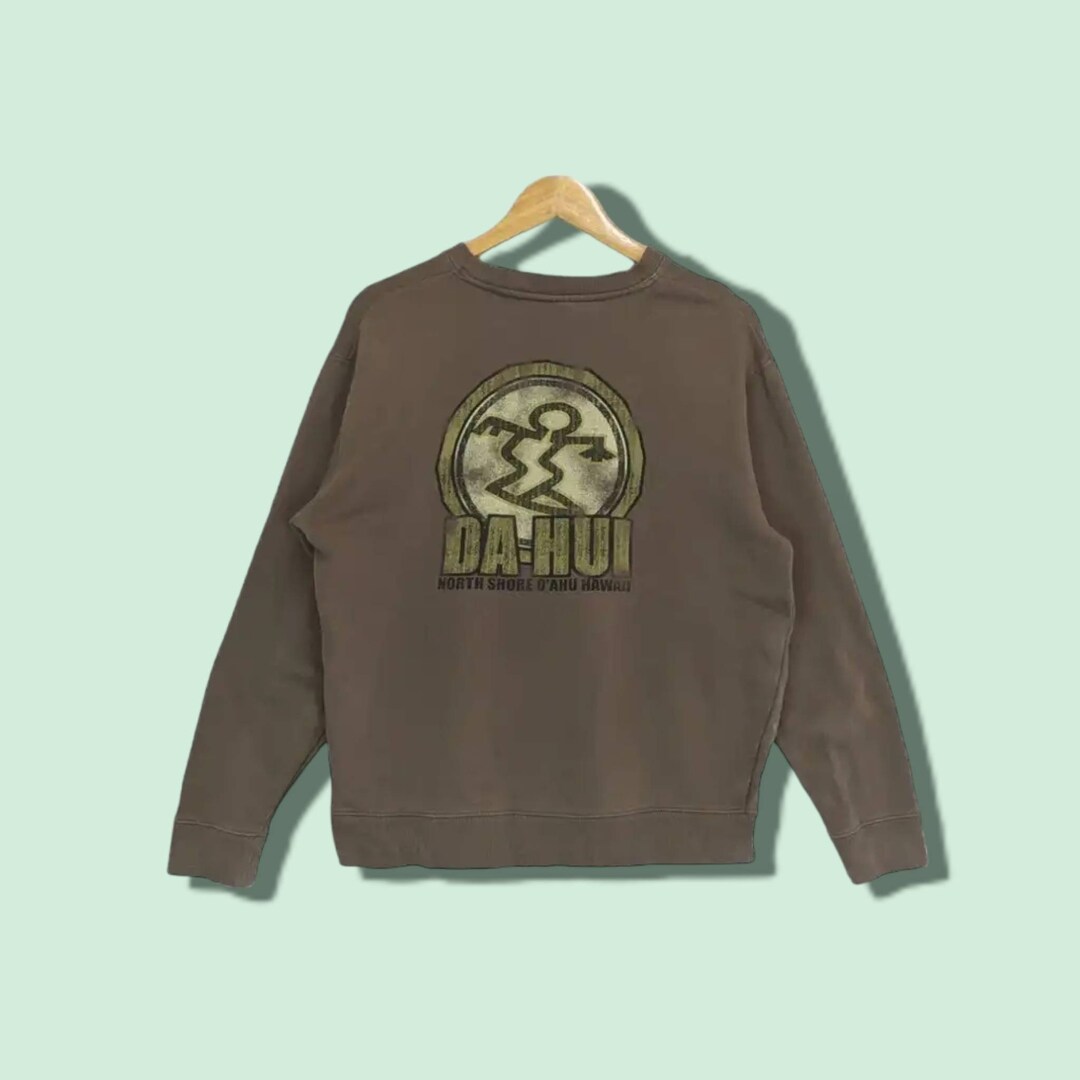 Vintage 2000's DA HUI Hawaii Surfboard Sweatshirt Da Hui Jumper ...