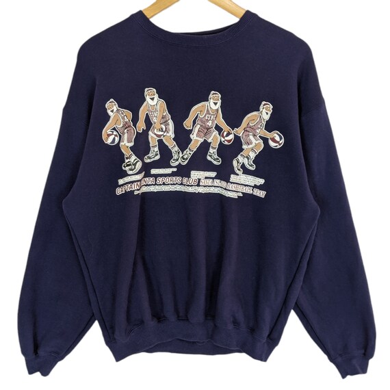 Vintage 90's Rare CAPTAIN SANTA Basketball NBA Sweats… - Gem