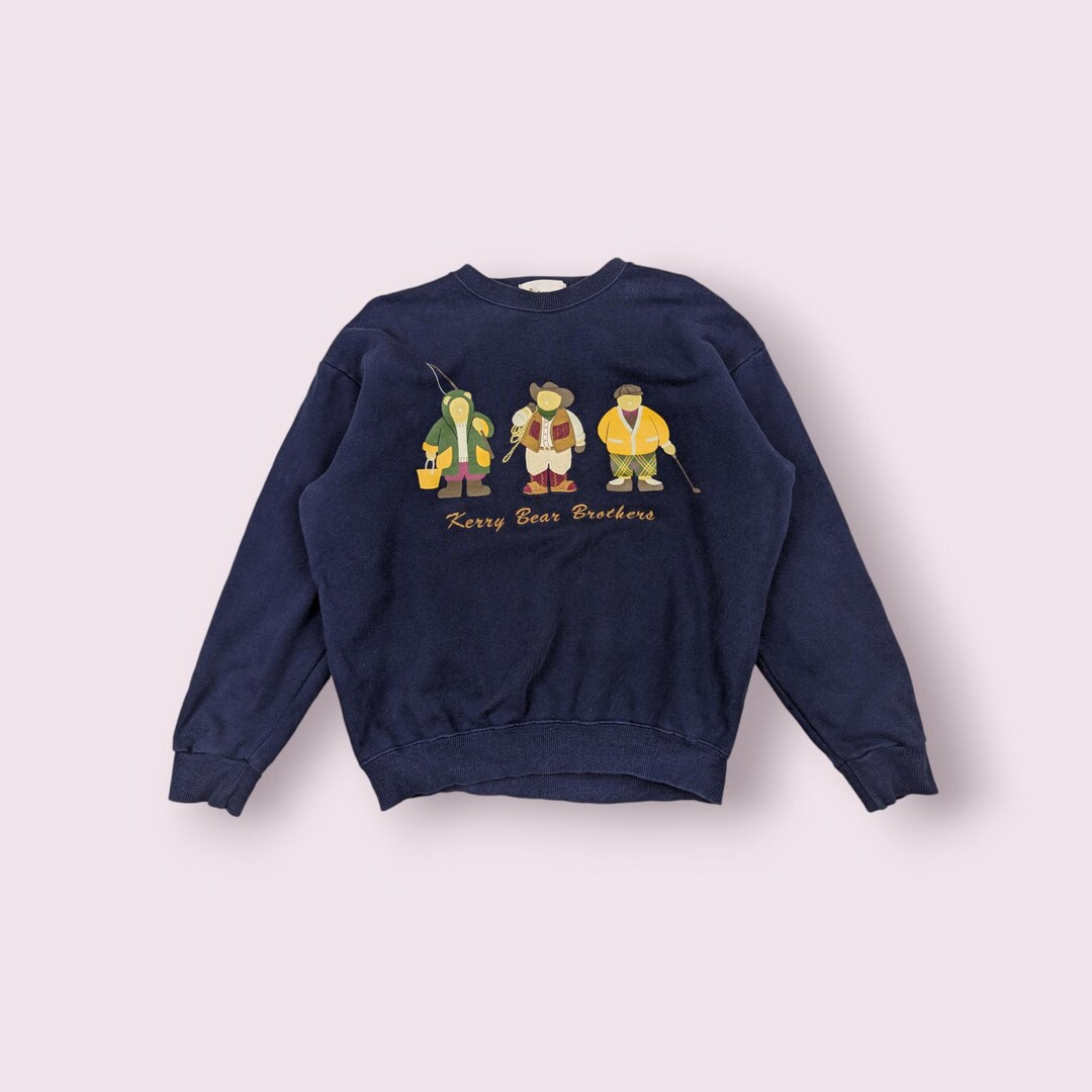 Vintage Japan KERRY BEAR Brothers Hunting Fishing Jumper Vintage Kerry ...