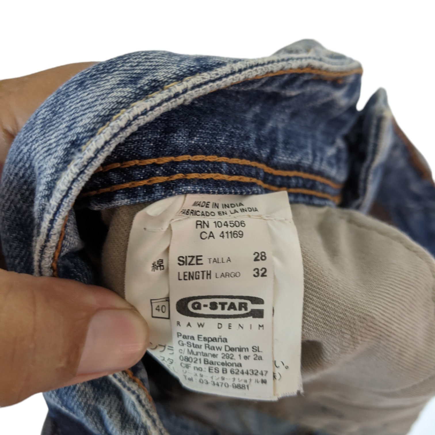 Vintage 2000 s G STAR RAW Jeans Denim Pant G Star Raw Denim G Star Raw Slim Fit G Star Raw Bootcut Vintage Denim Jeans Blue Size W28