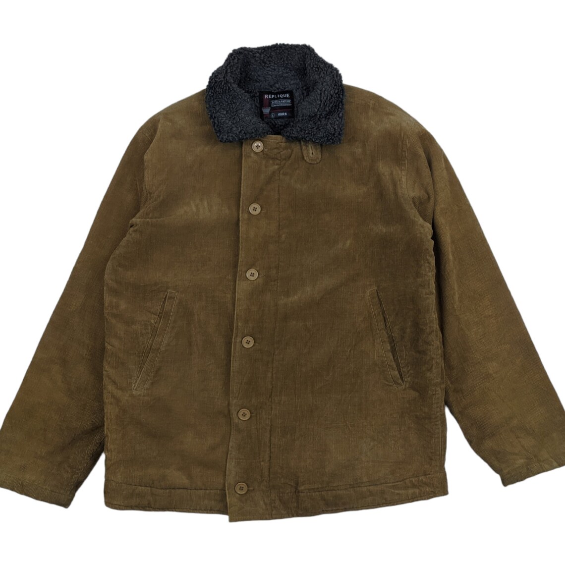 Vintage Japan REPLIQUE Winter Warm Corduroy Jacket Cowboy Style Jacket ...