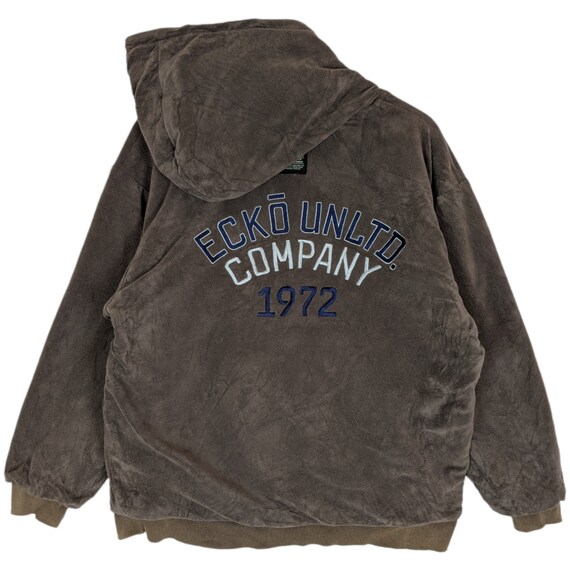 Vintage 2000's ECKO UNLTD Big Logo Winter Parka Fleec… - Gem