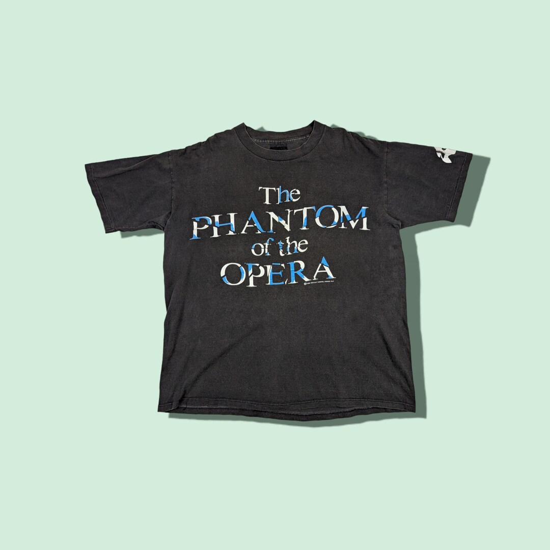 Vintage 1986 the PHANTOM of the OPERA T Shirt Single Stitches Tee Movie ...