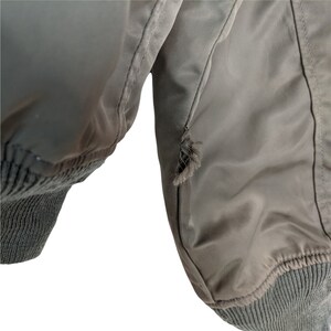 Vintage 80's US Army Military Racing Flight Bomber CWU-45 Jacket Green ...