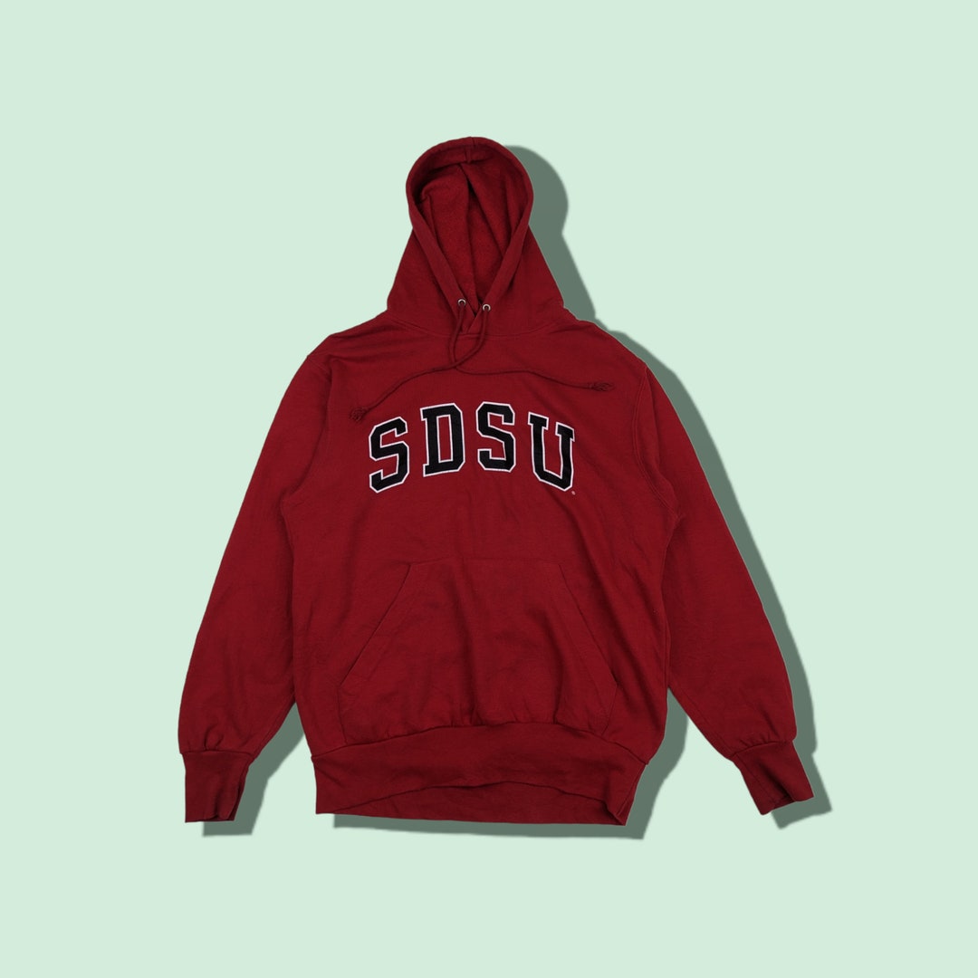 Vintage 2000's SDSU San Diego State University Hoodie Jumper Sweatshirt ...