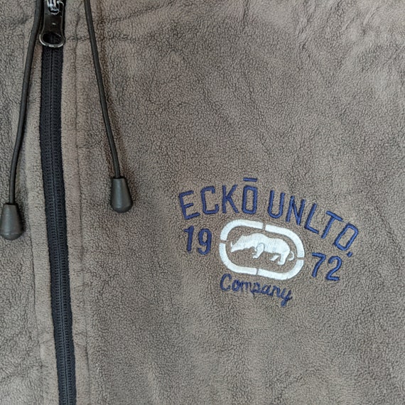 Vintage 2000's ECKO UNLTD Big Logo Winter Parka Fleec… - Gem