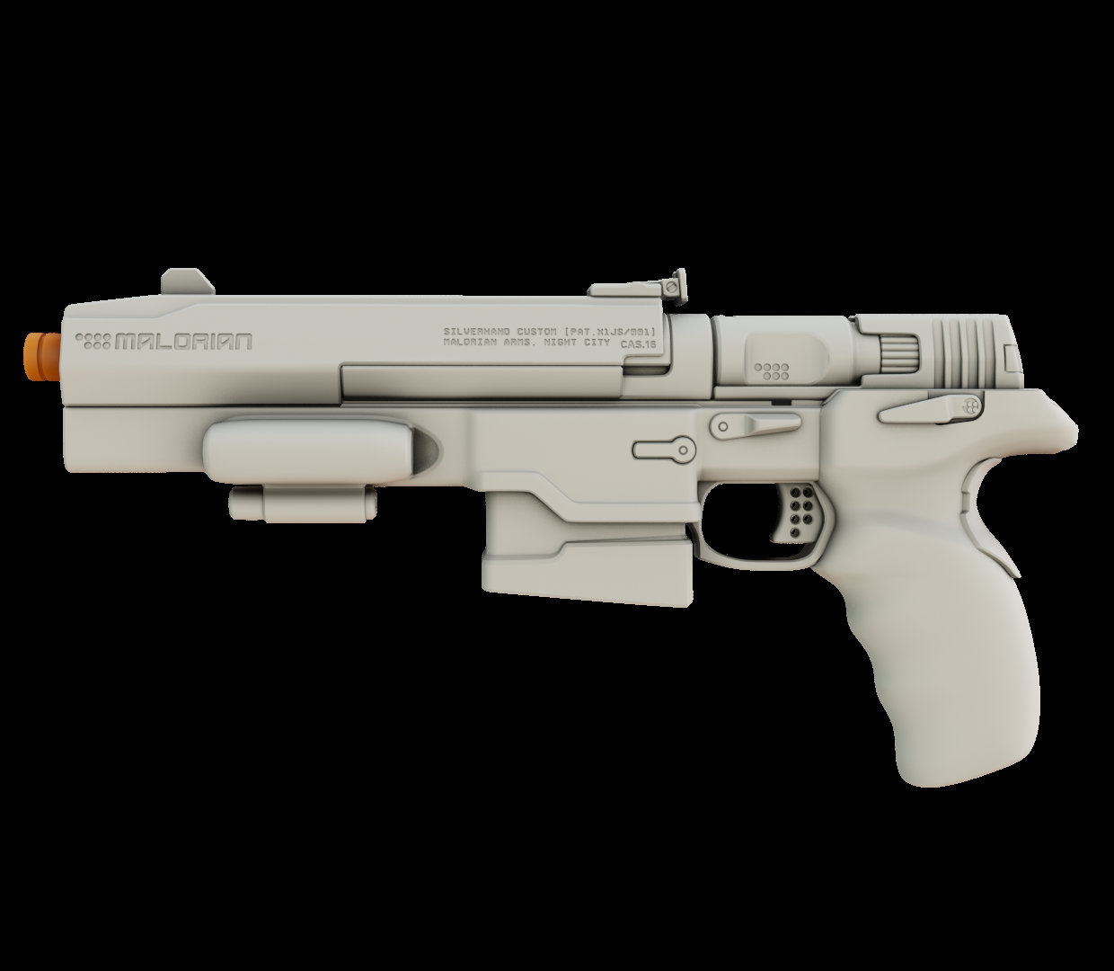 CYBERPUNK - Malorian Arms 3516 Prop 3D Print Stl **download Only** - Etsy