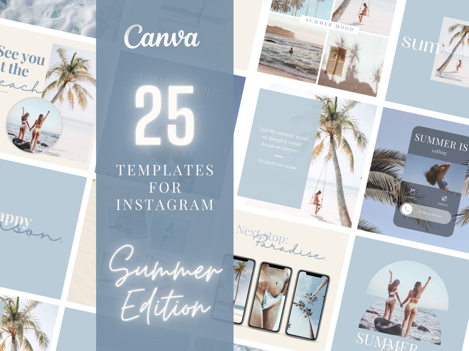25 Editable Social Media Instagram Templates | Editable on Canvas ...