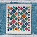 Festive Tiles Modern Quilt Pattern Digital PDF Mosaic Tile Block Throw ...