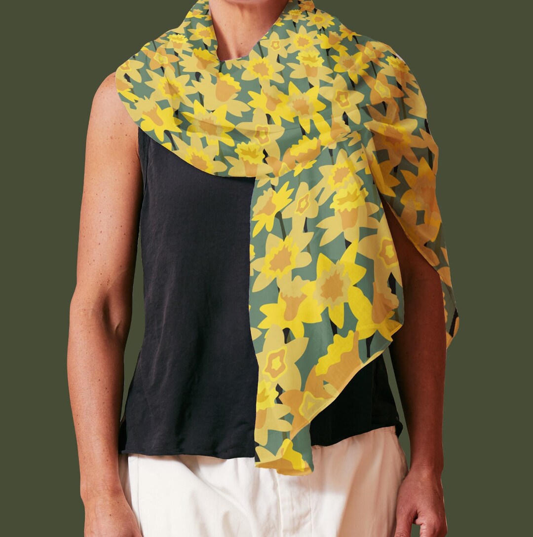 Daffodil Recycled Plastic Bottle Scarf - Etsy