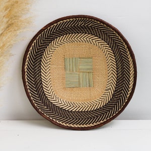 African Tonga Baskets, Binga Wall Baskets, Woven Wall Décor, Zimbabwe ...