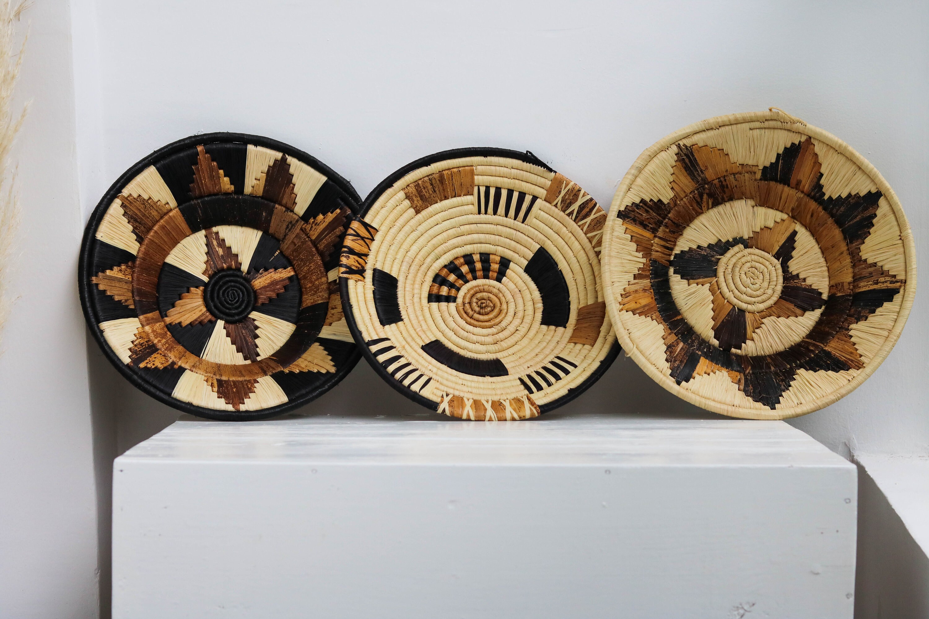 Banana Fiber Basket Woven Wall Basket Raffia Basket African - Etsy