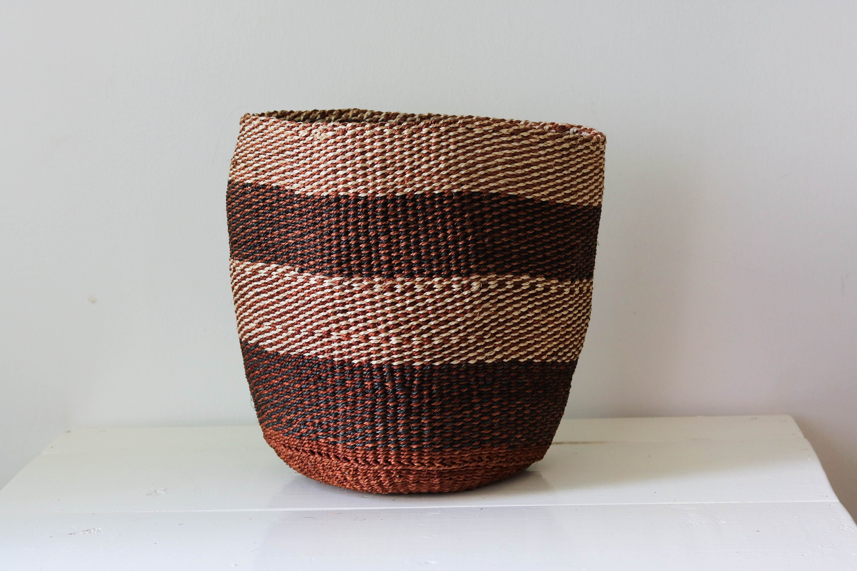 African Woven Baskets, Succulent Planters , Sisal Woven Planters, Home ...