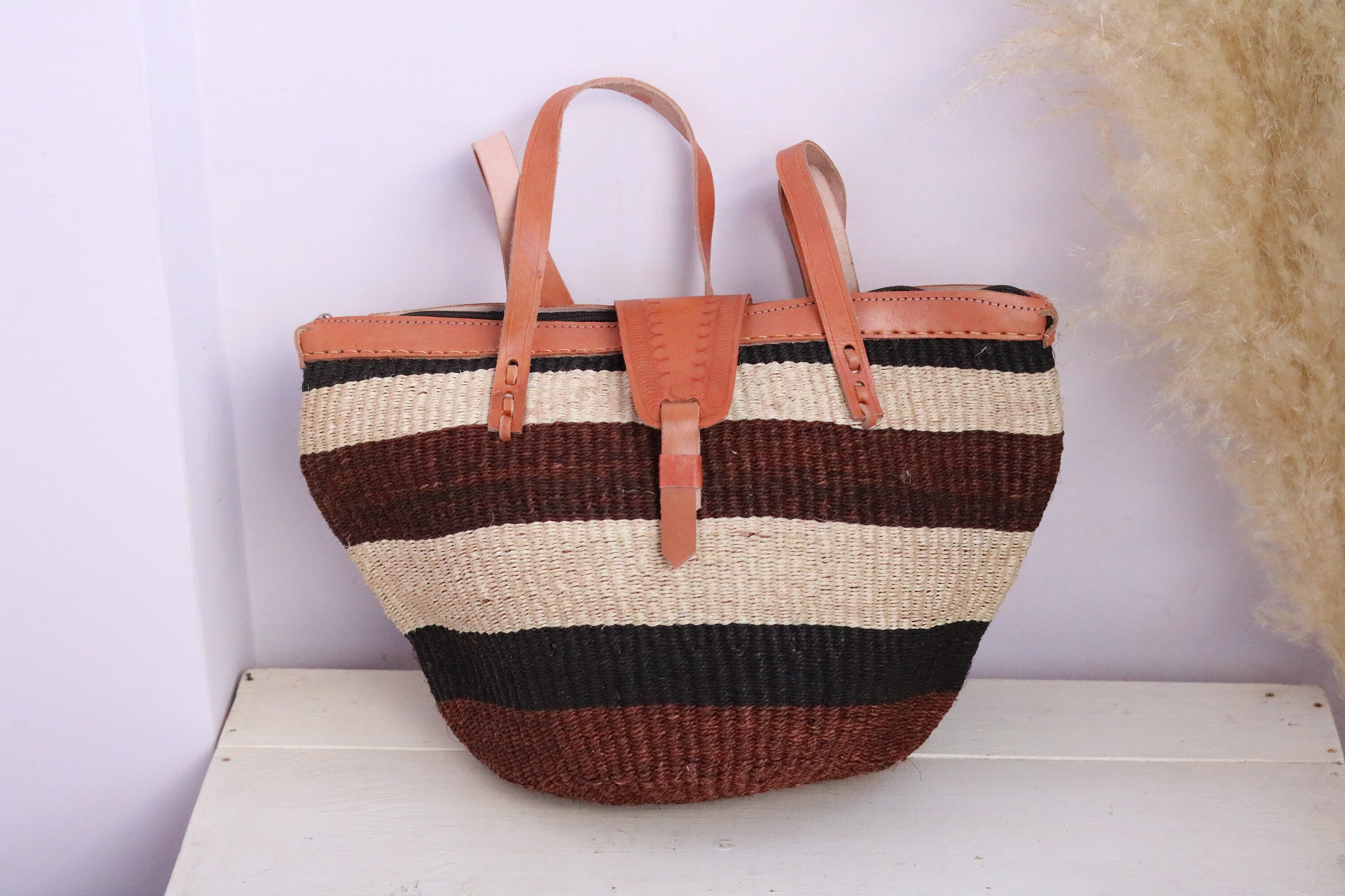 African Woven Bag, Woven Sisal Bag, Woven Crossbody Bag, Woven Kenyan ...