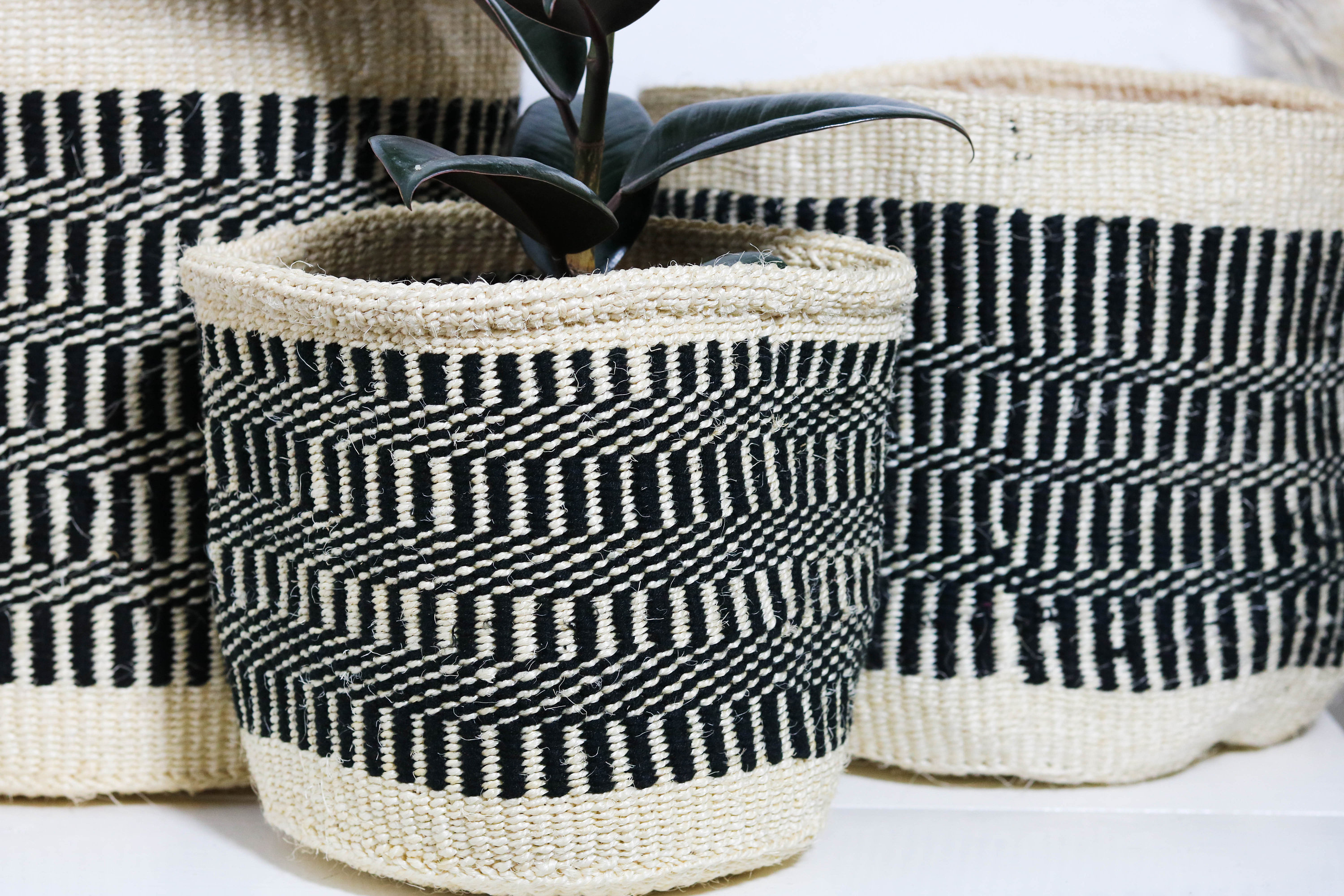 Sisal Woven Planters African Woven Baskets Woven Yarn - Etsy