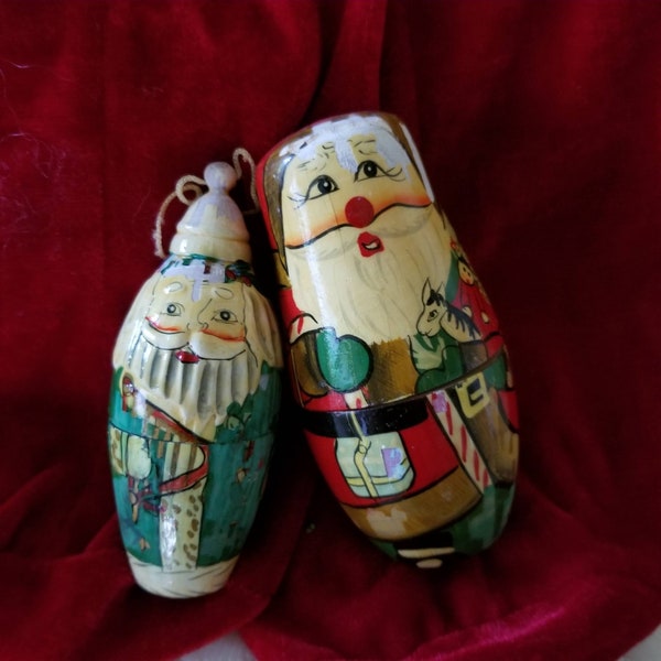 Santa Nesting Dolls - Etsy