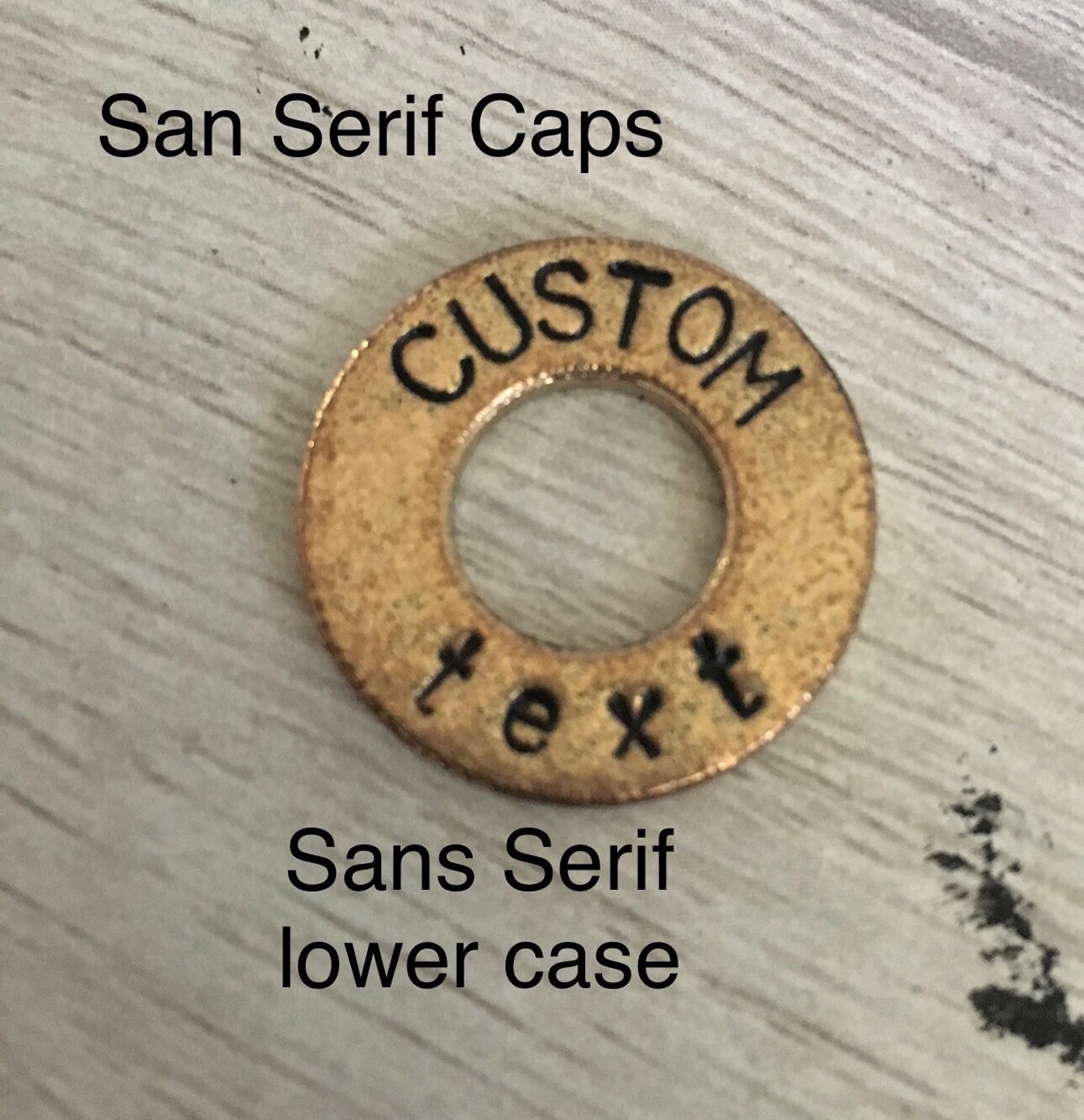 CUSTOM WASHER Bracelet/bronze/various Bands/personalize/gift - Etsy