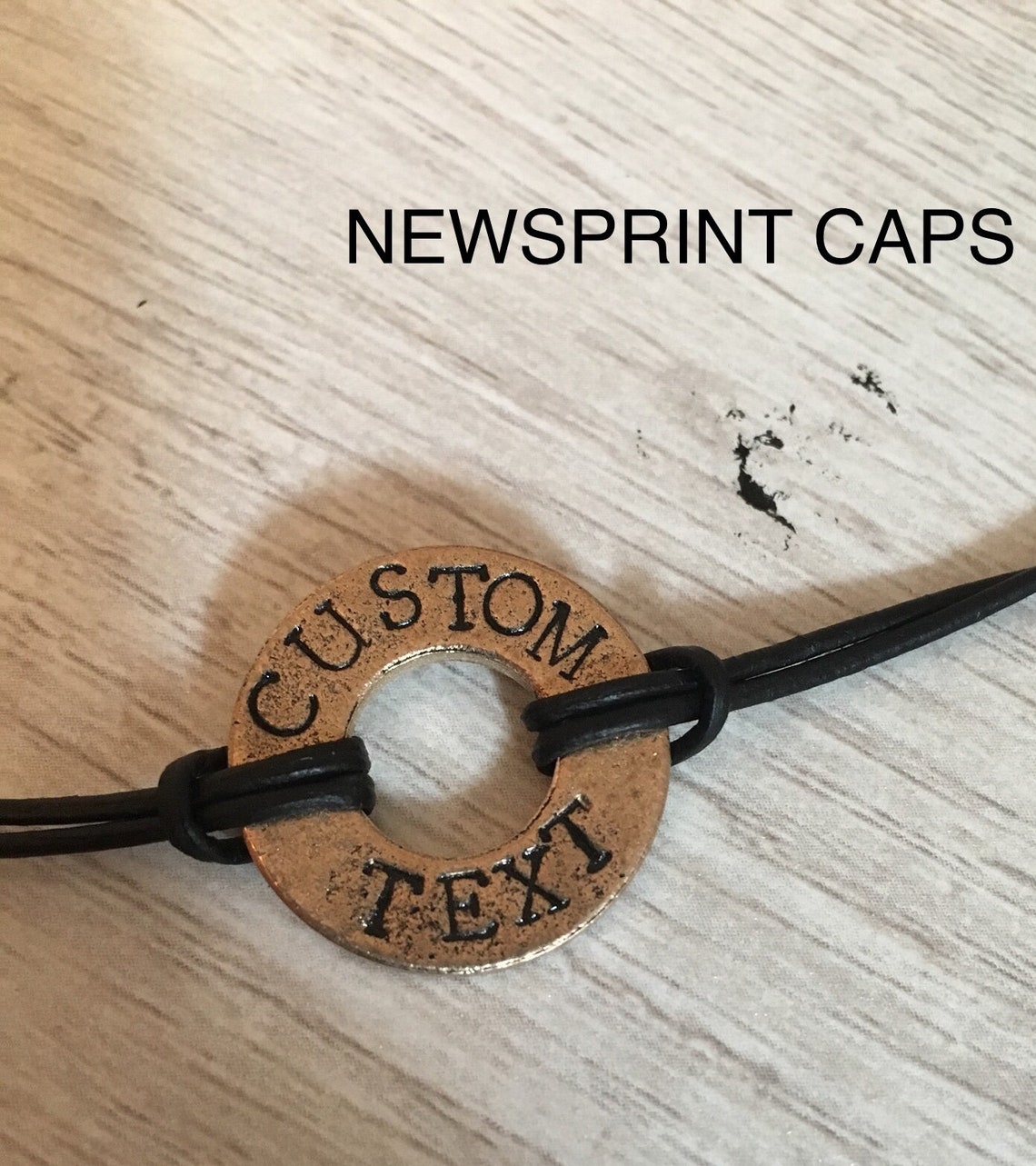 CUSTOM WASHER Bracelet/bronze/various Bands/personalize/gift - Etsy