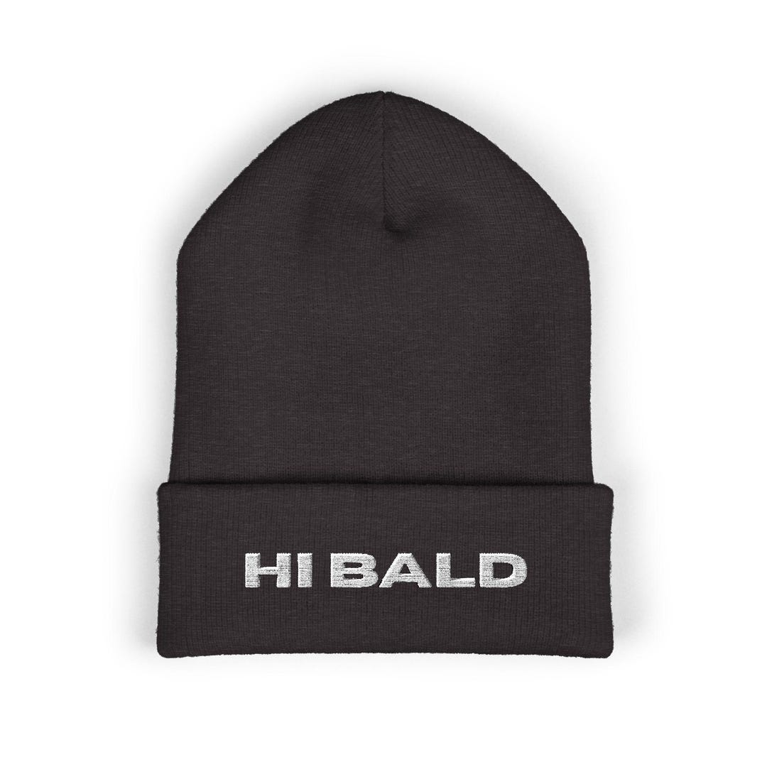 Funny Trixie & Katya Beanie, HI BALD, Classic Cuffed Beanie, Funny ...