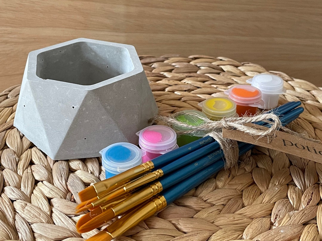 DIY Pottery Painting Kit, Succulent Planter Kit, Virtual Paint and Sip ...