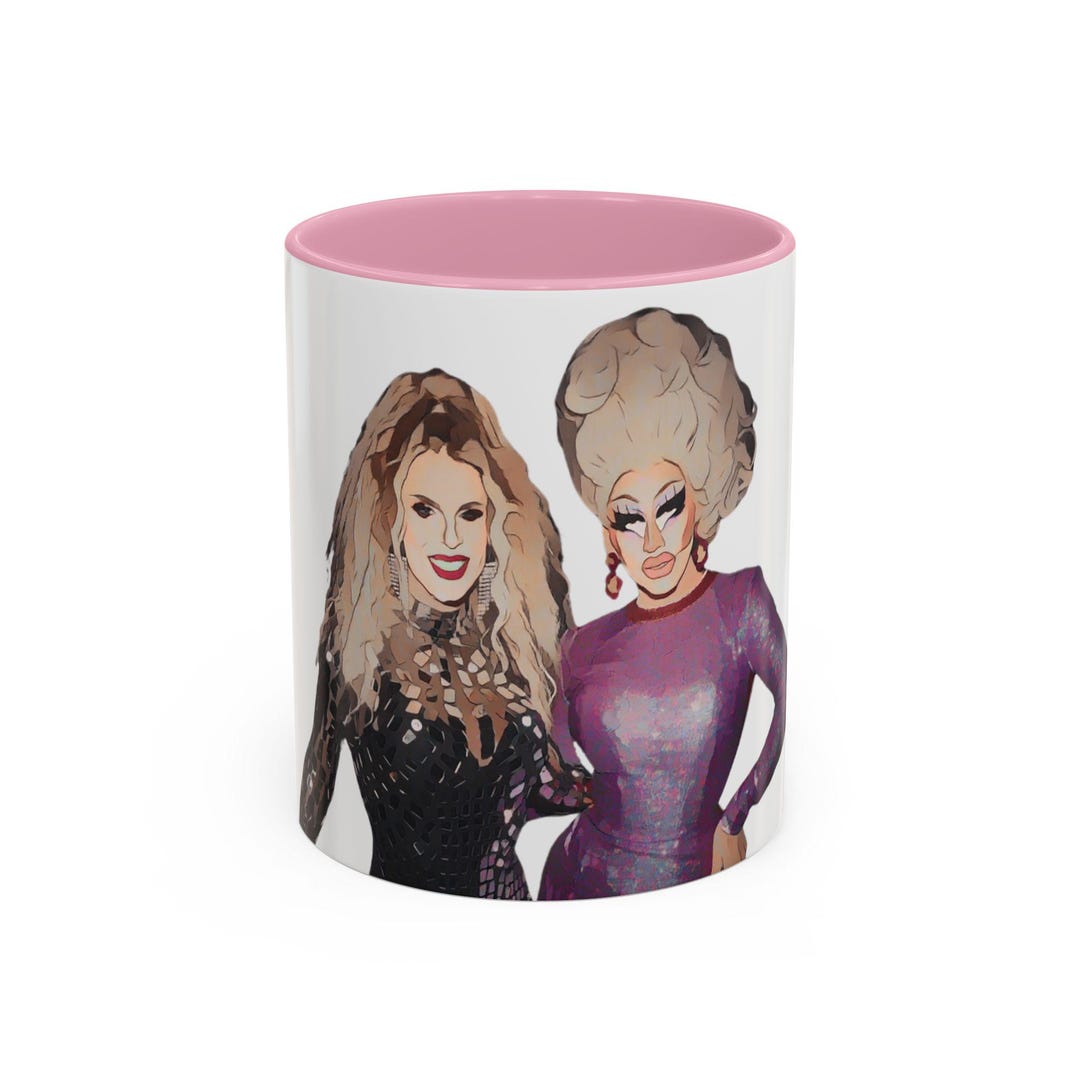 Illustrated Trixie and Katya Mugs, Drag Queen Gift, Drag Queen Fan Mug ...