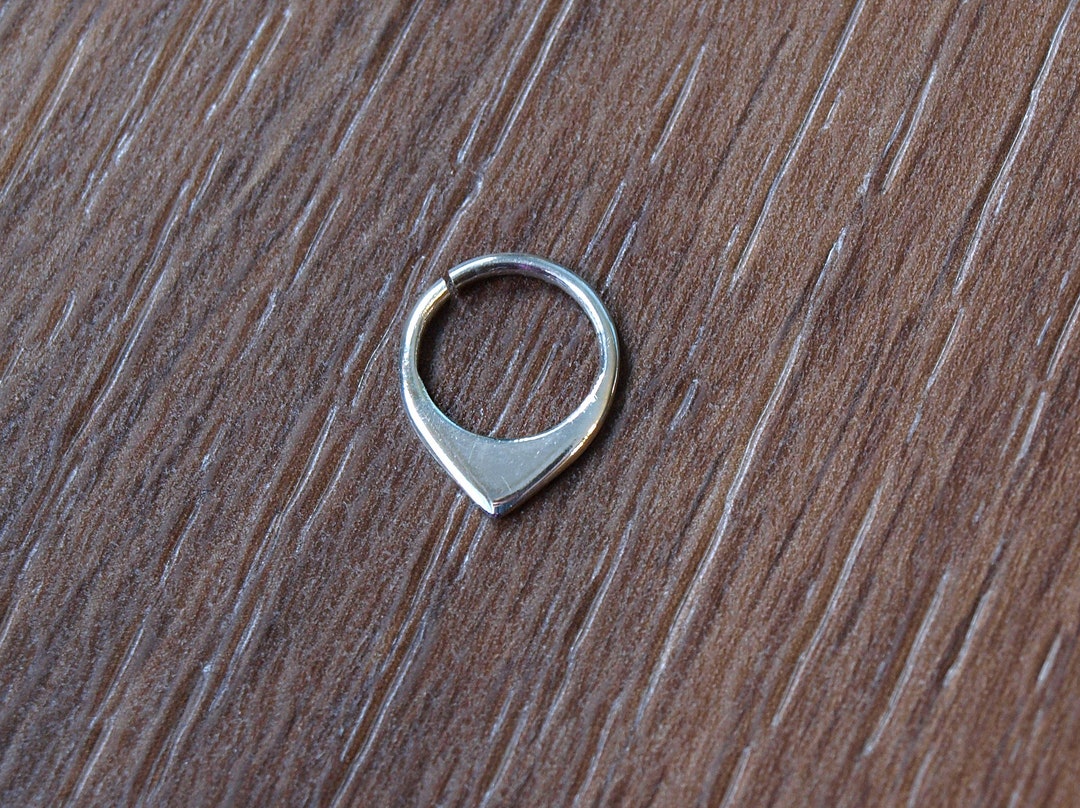 Triangle Septum, Nose Piercing, Septum Boho Ring - Etsy