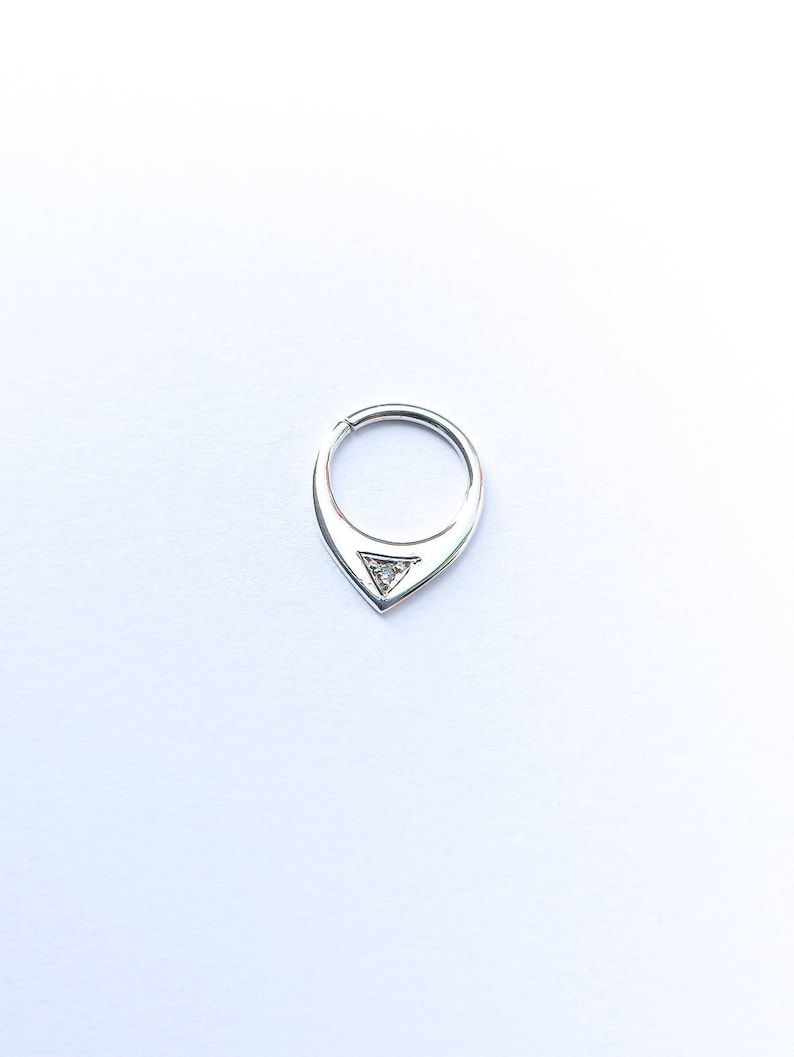 Triangle Septum Nose Piercing Septum Boho Ring | Etsy