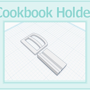 1:12 Dollhouse Cookbook Holder 3D Print File STL Instant Download All ...