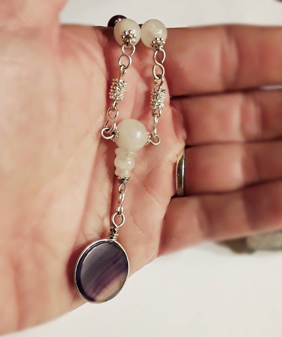 Charms Natural Rose quartz bohho and hippe style 925 silver plated ... Charms Natural Rose quartz bohho and hippe style 925 silver plated ...