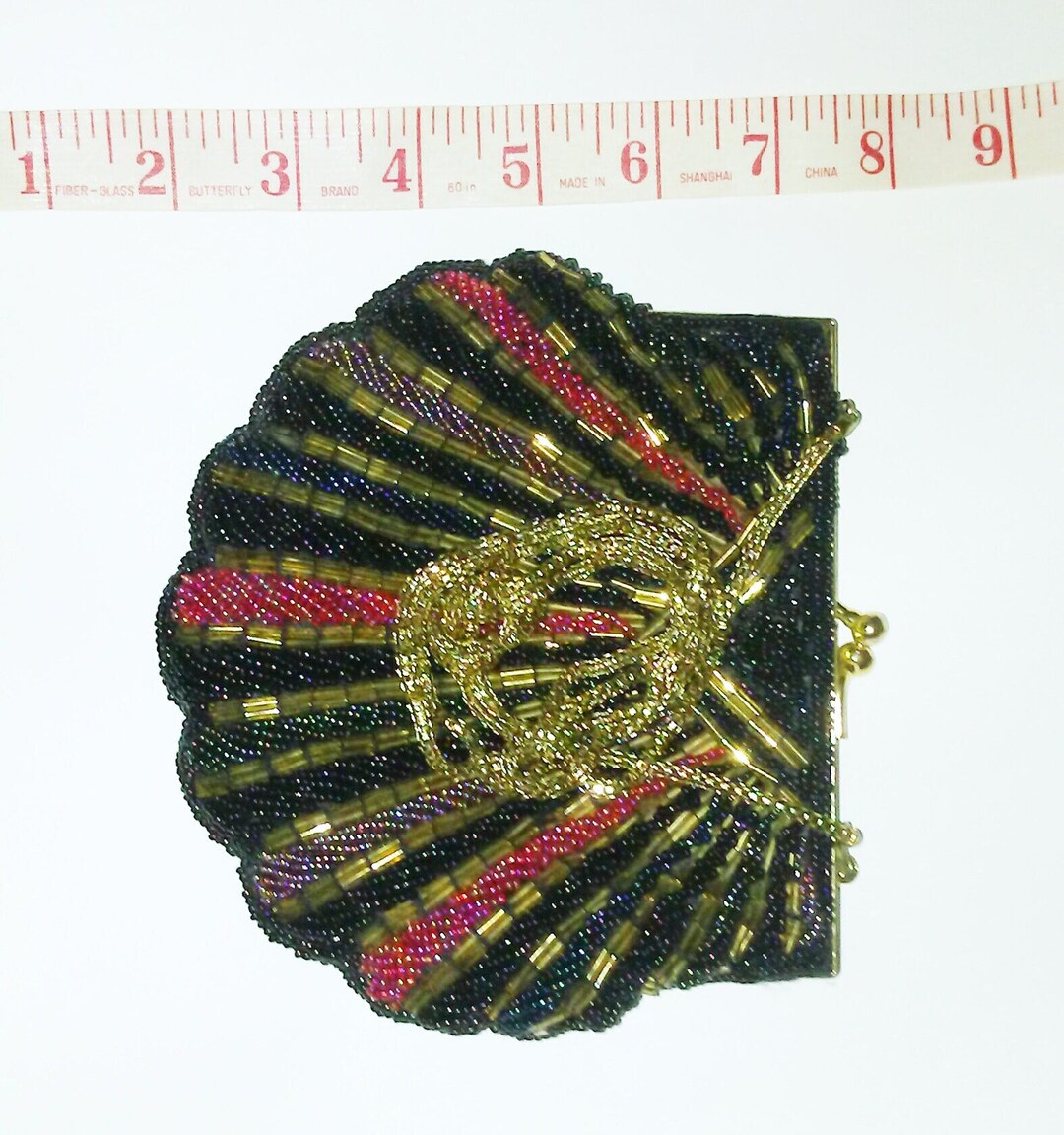 Like New 1950s Beaded Clam Shell Purse With Kiss Clasp / - Etsy