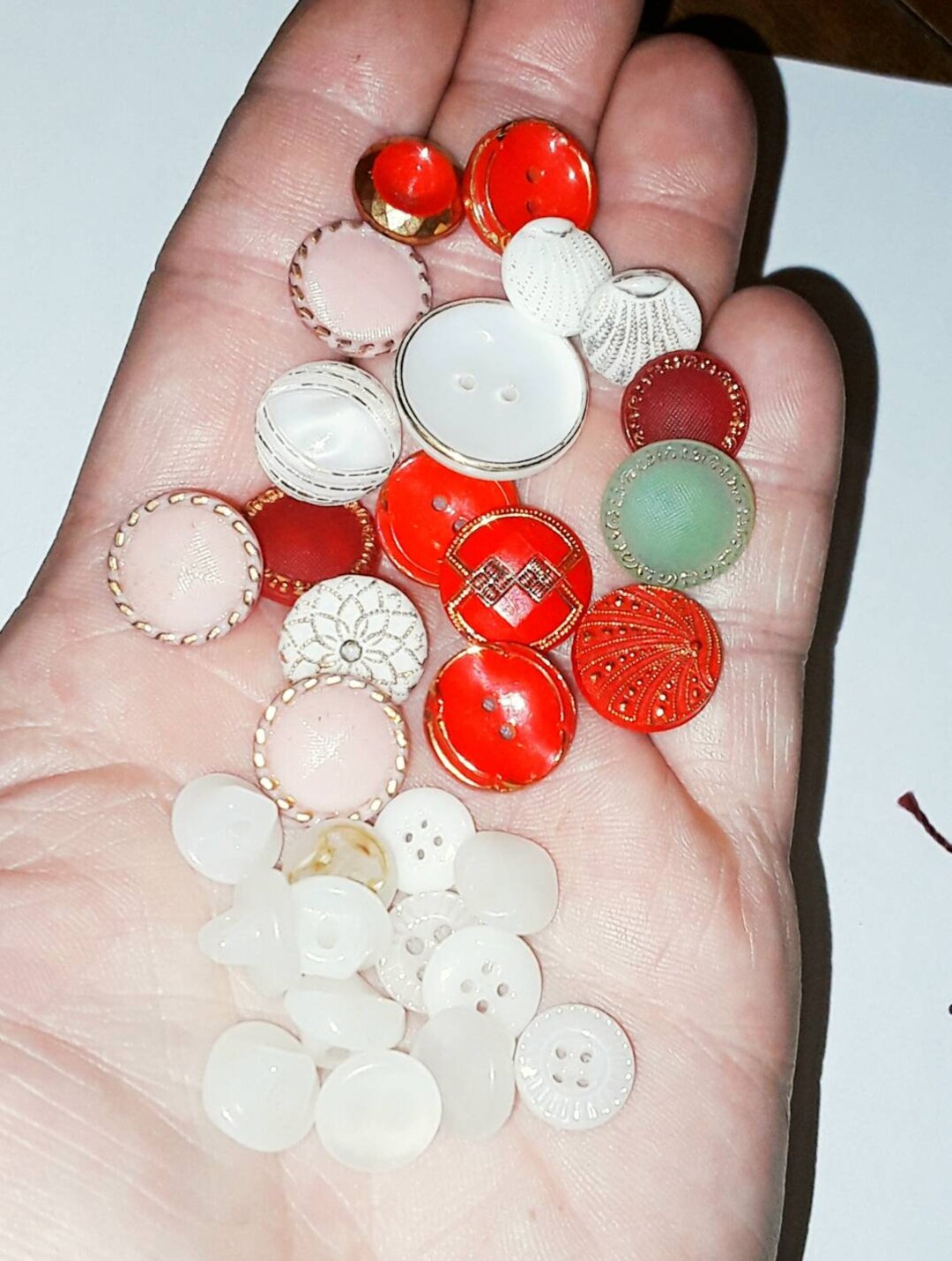 Varied Assortment of 30 Vintage Colored Glass Luster Buttons / - Etsy