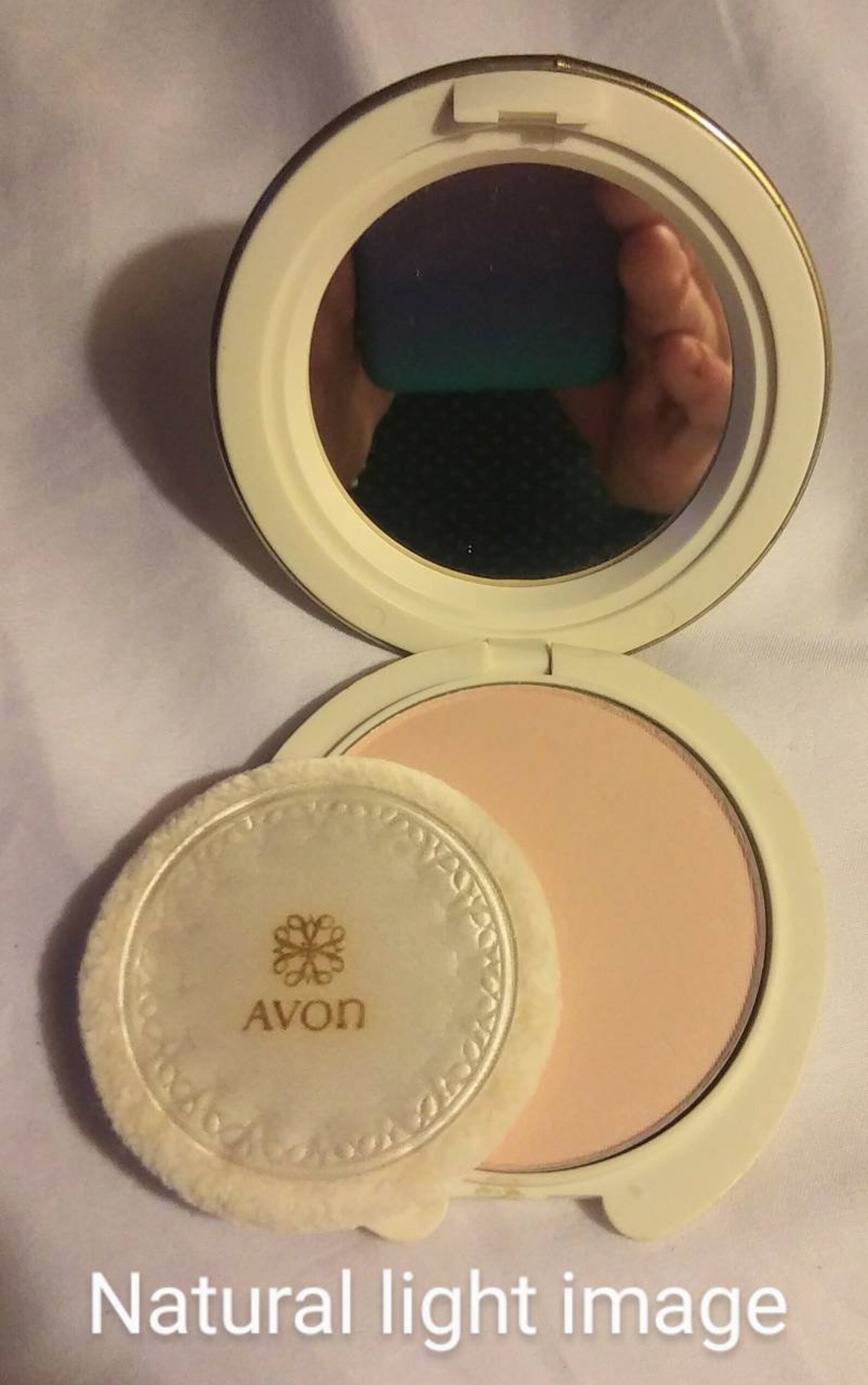 Ornate Vintage Faux Ivory Molded Plastic Avon Facial Powder | Etsy