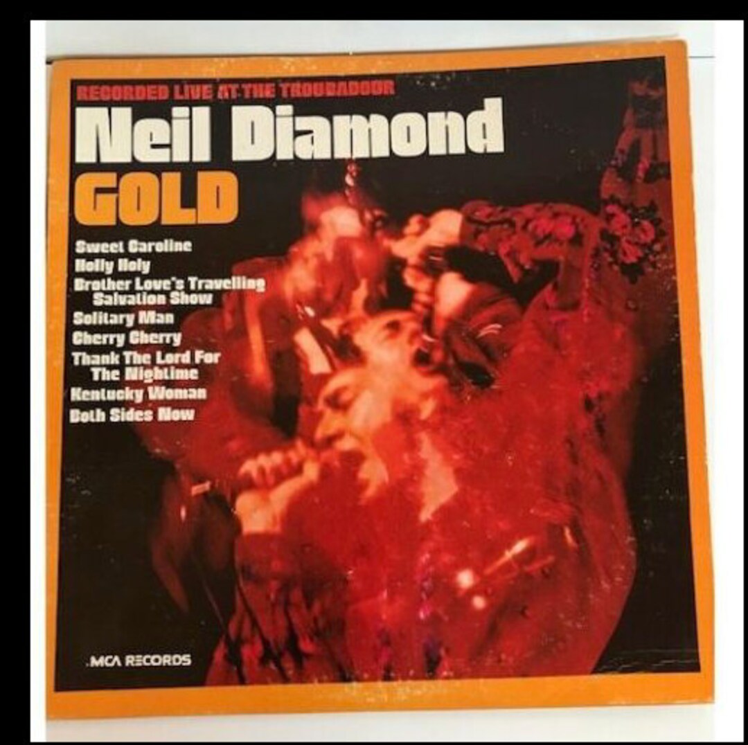 Neil Diamond Gold Live at the Troubadour LP. MCA Records 1970. Original ...