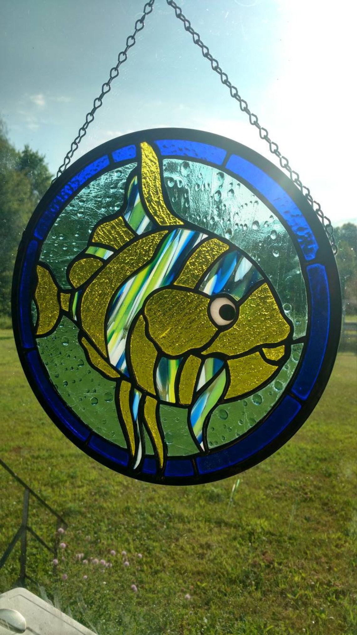 Stained Glass Tropical Fish Panel - Etsy Canada