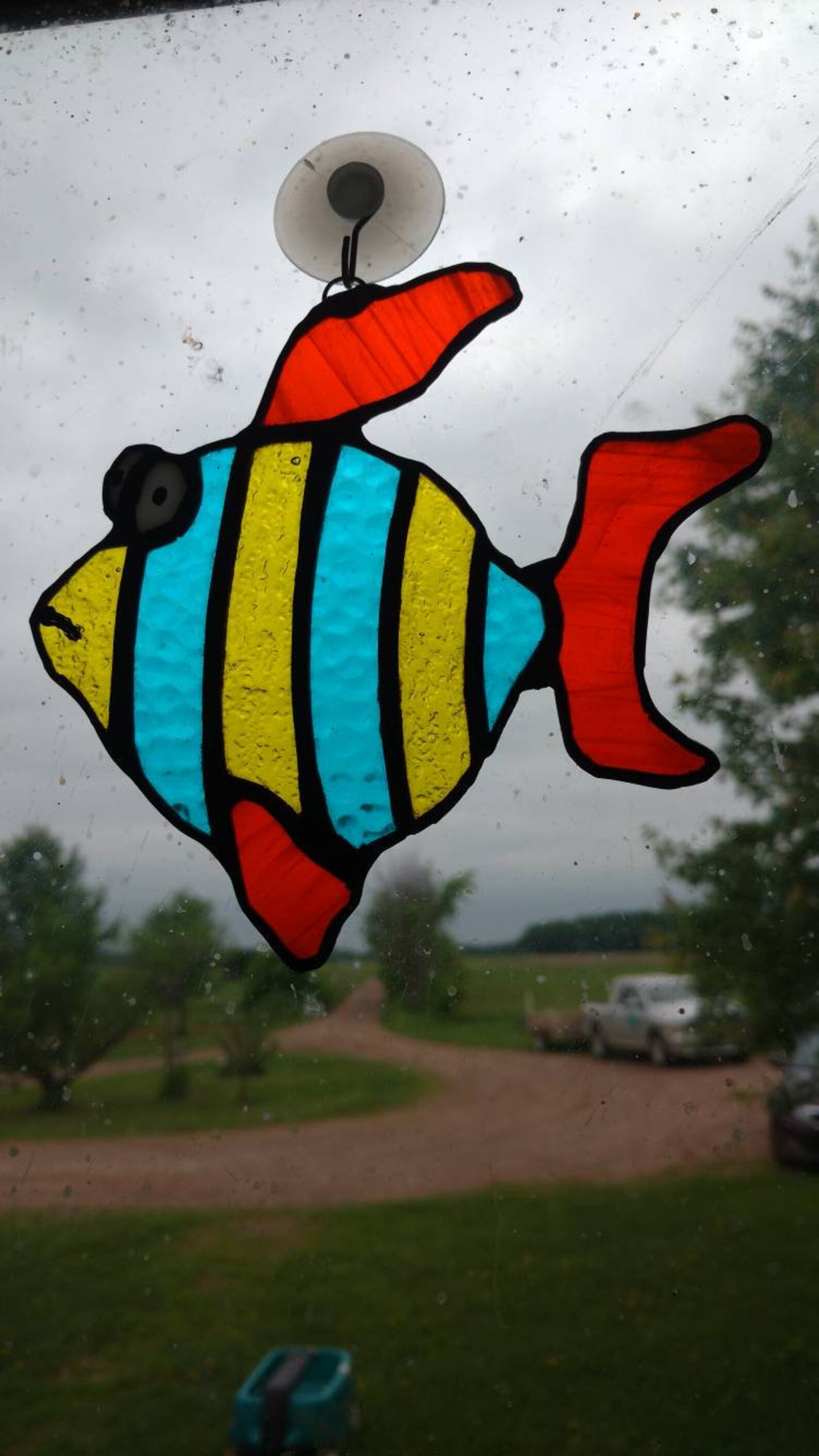 Stained Glass Fish Suncatcher | Etsy