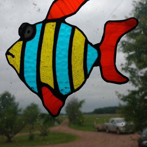 Stained Glass Fish - Etsy