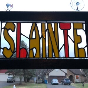Custom Stained Glass Name Wall Hangings - Etsy