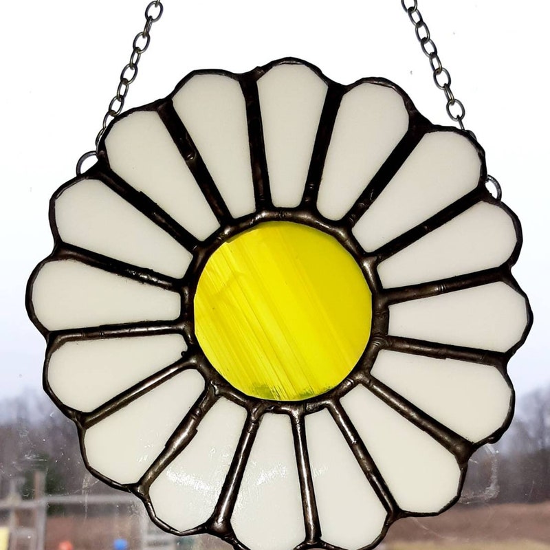 Stained Glass Daisy - Etsy