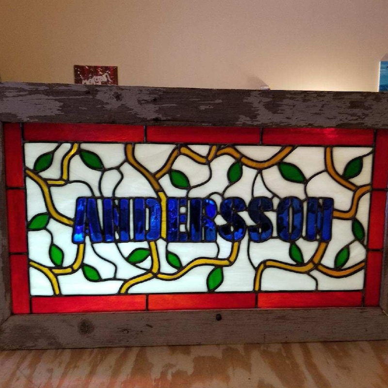 Stained Glass Logo - Etsy