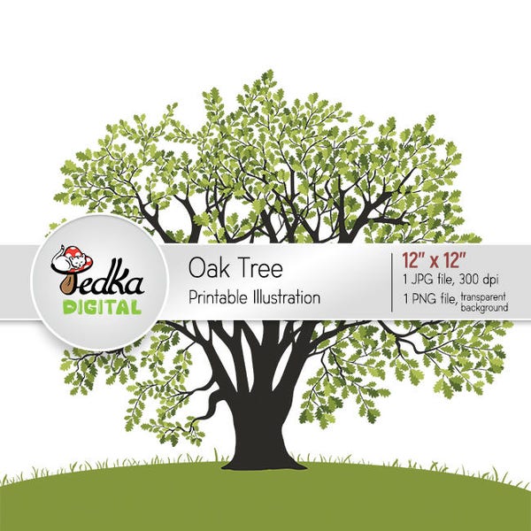 The Mighty Oak Tree Encouragement Card - Etsy