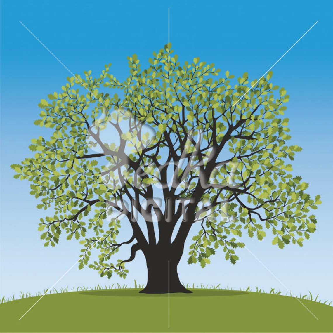 Printable Family Tree, Printable Scrapbooking Kit 8x8, DIY Template ...