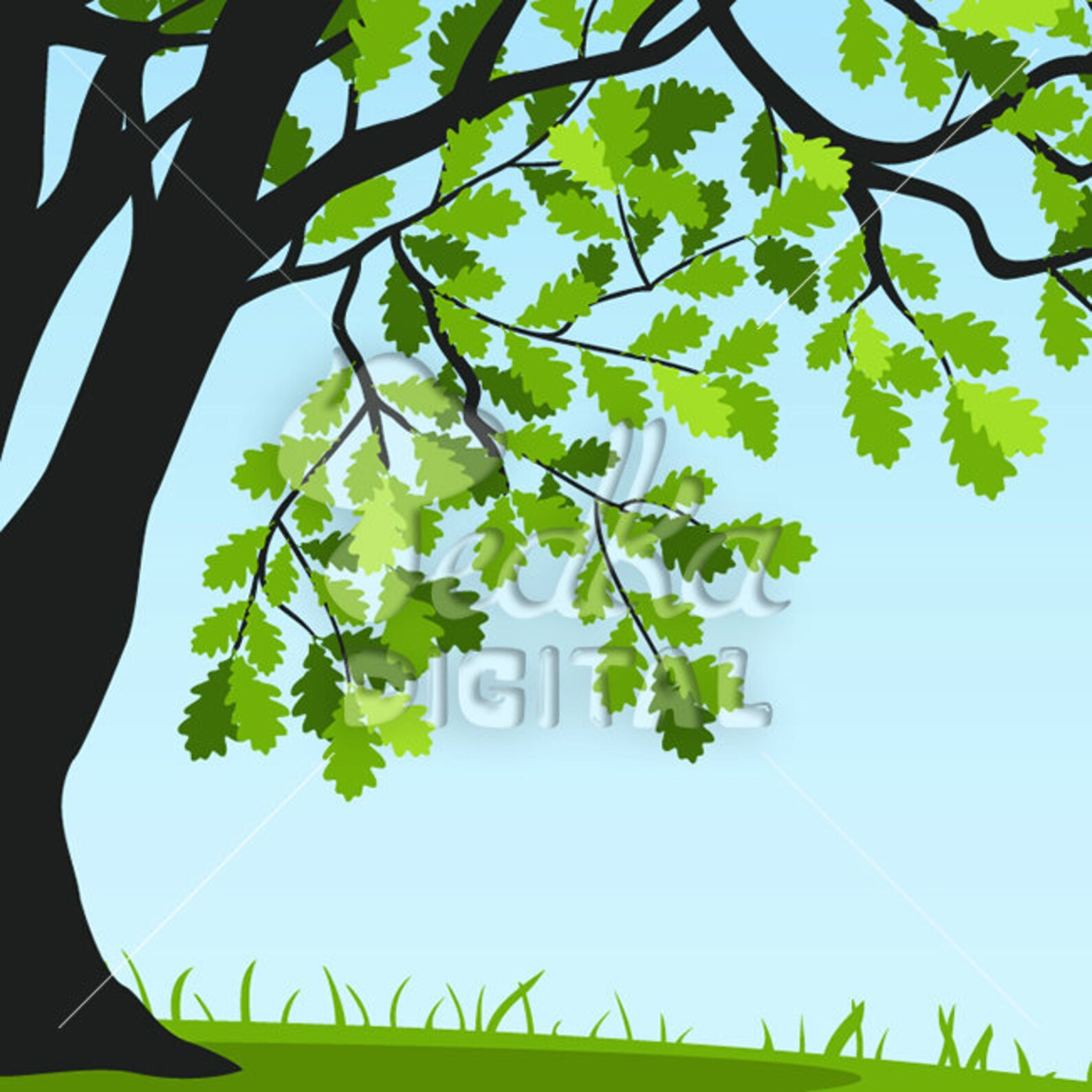 Printable Family Tree, Printable Scrapbooking Kit 8x8, DIY Template ...