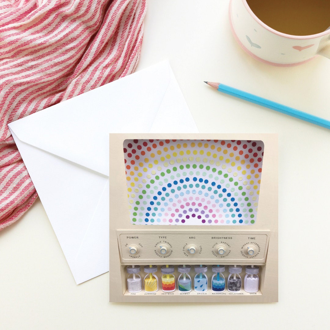 Rainbow Making Machine Greeting Card LDN08 - Etsy
